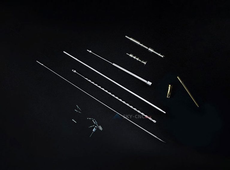 Precision Slender Shaft Small Parts _ SKY-CNC